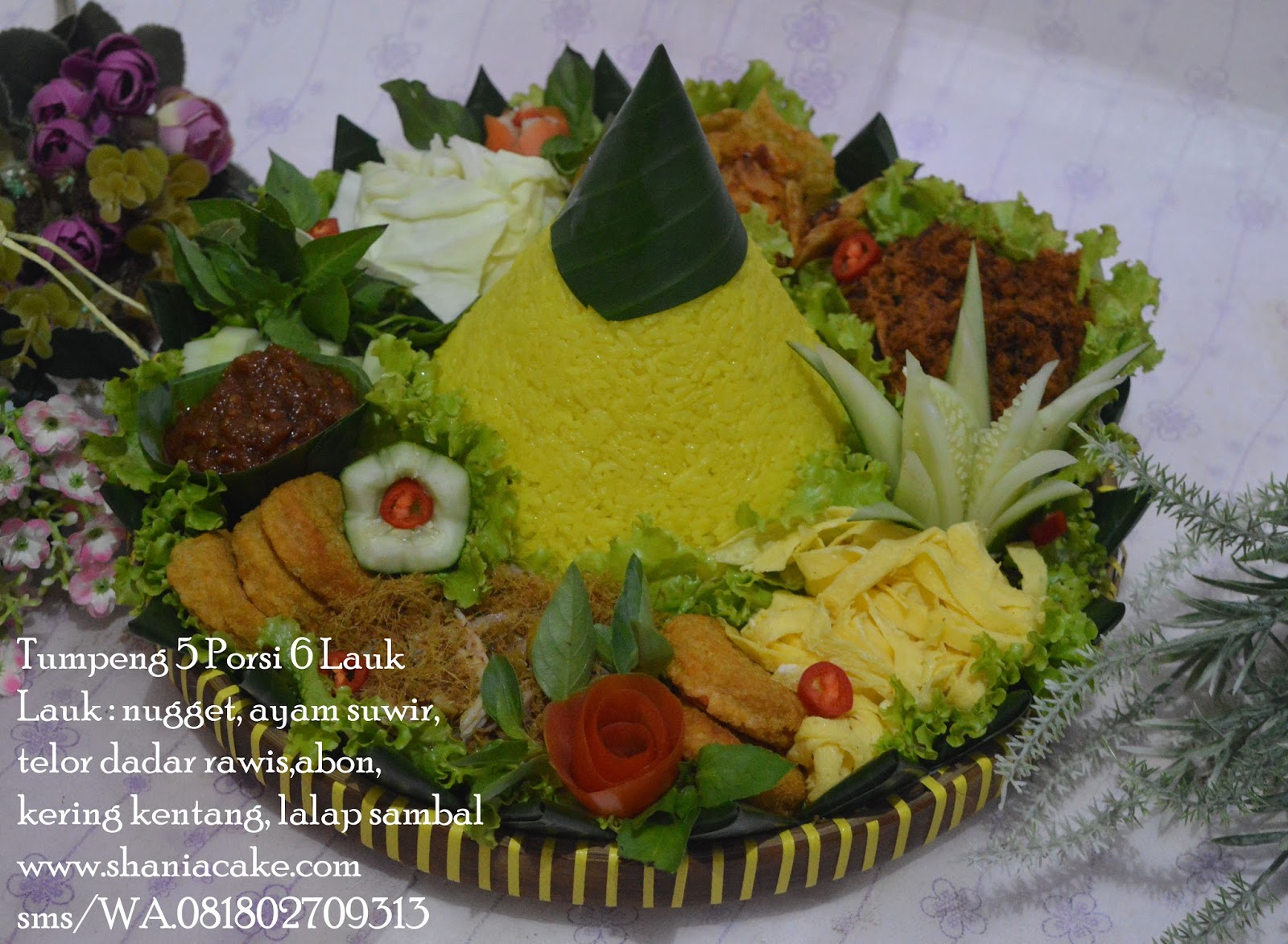 [Tumpeng Jogja] Tumpeng Nasi Kuning 5 Porsi | Home Made Cake and ...