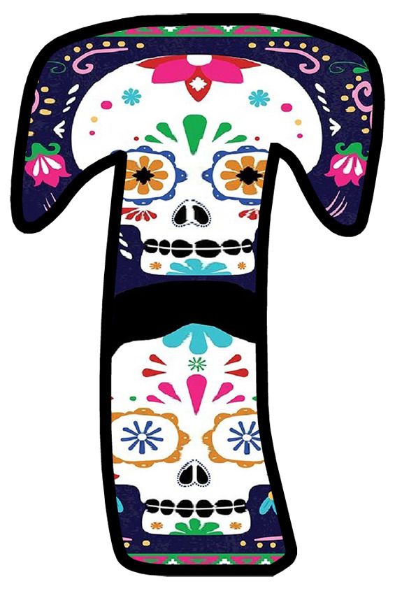 Día de los Muertos Letters. Letras del Día de los Muertos. - Oh my ...