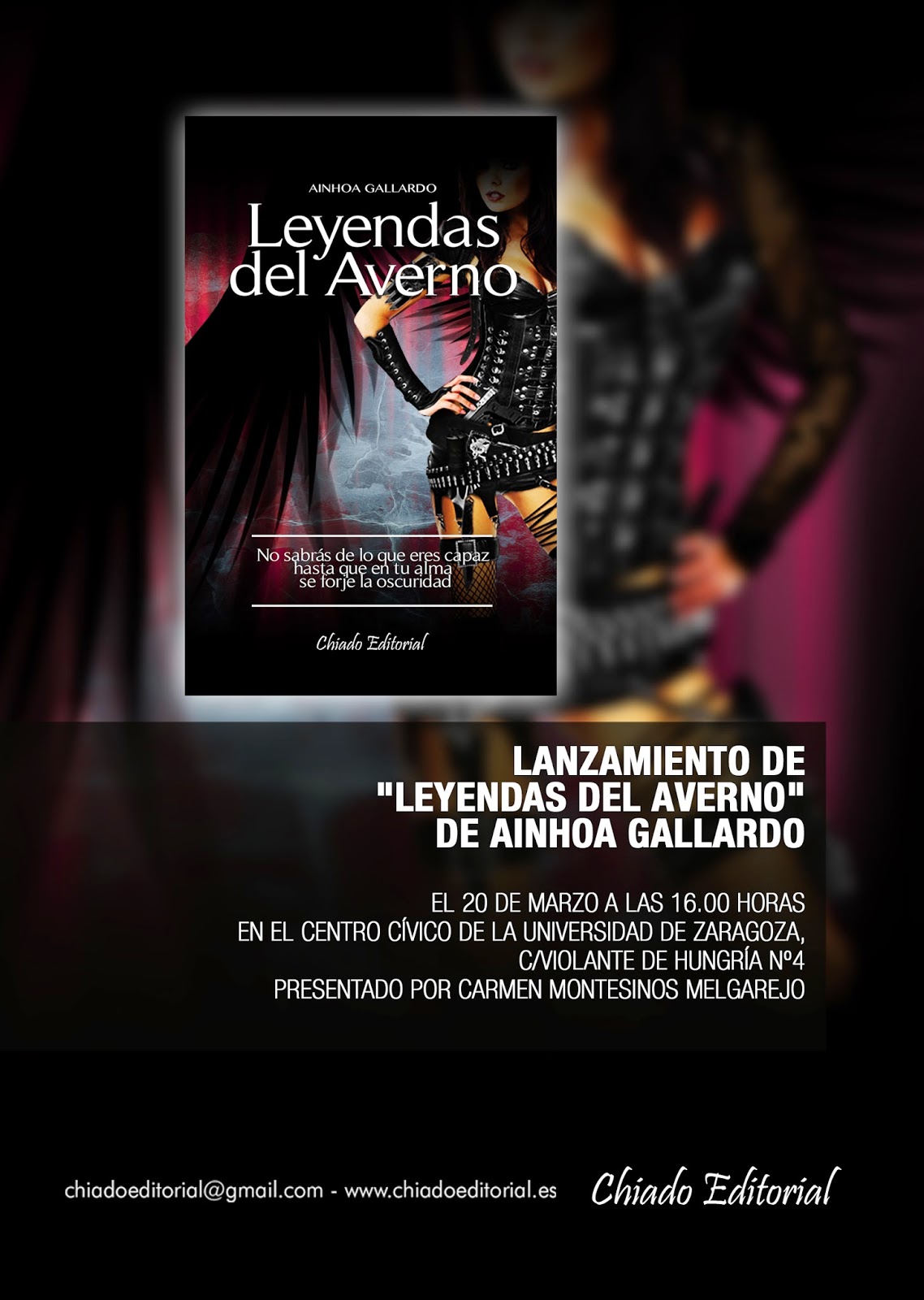 El Averno de Ainhoa: Presentación de la novela ''Leyendas del Averno''