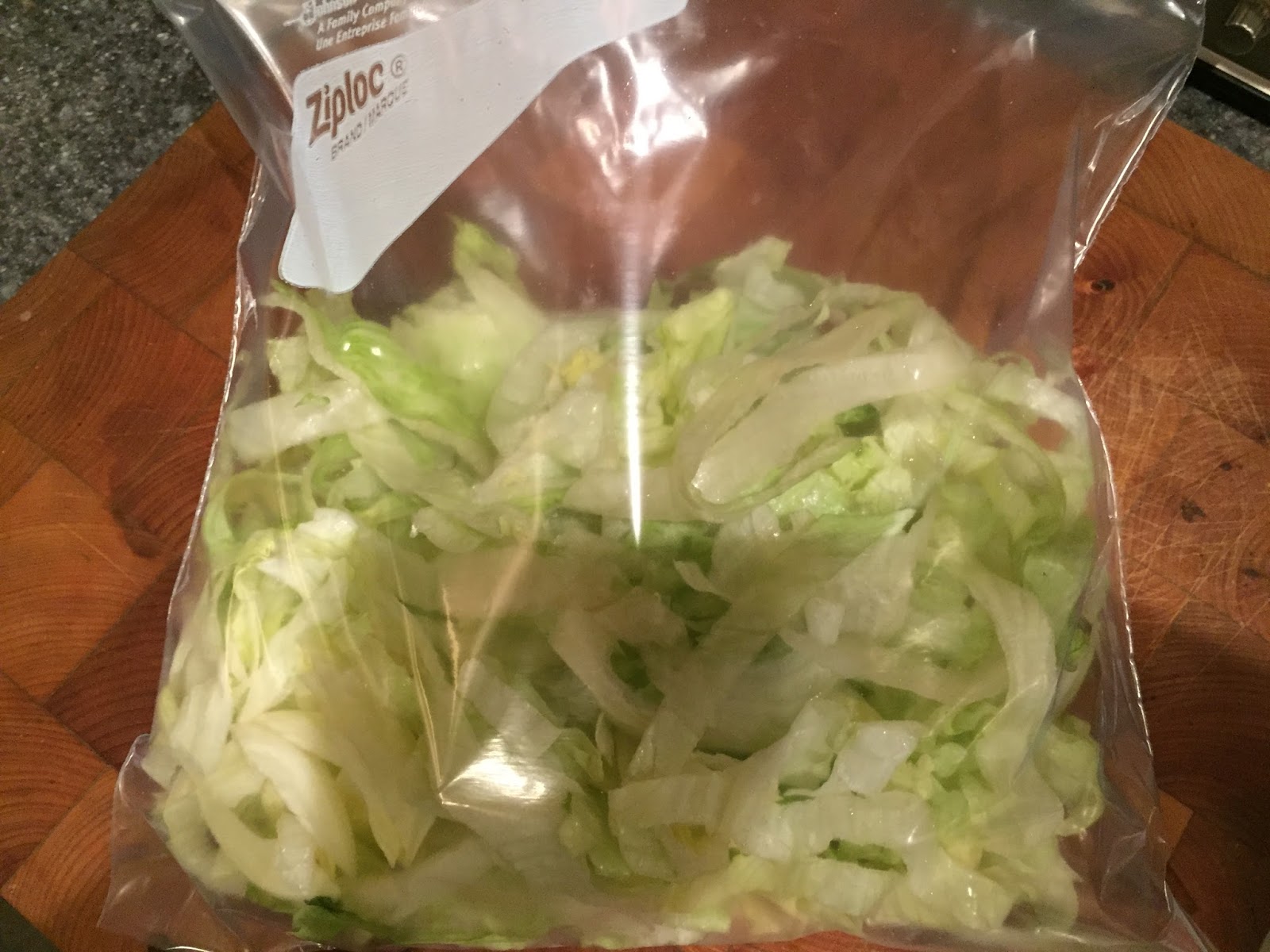 Shredding Lettuce for Salads | At Home with John Newman