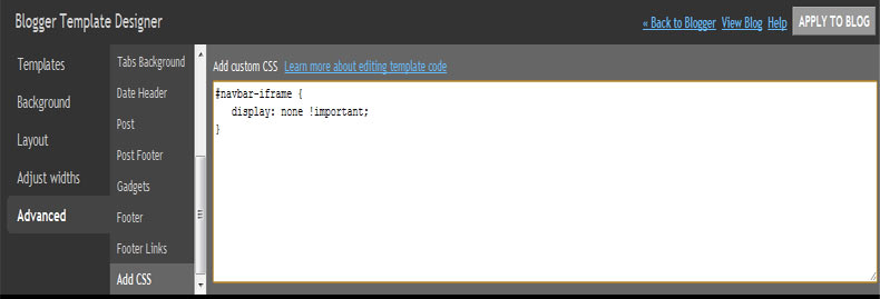 How To Remove Blogger Navigation Bar on you Blogger Blog – coan.codalify.com