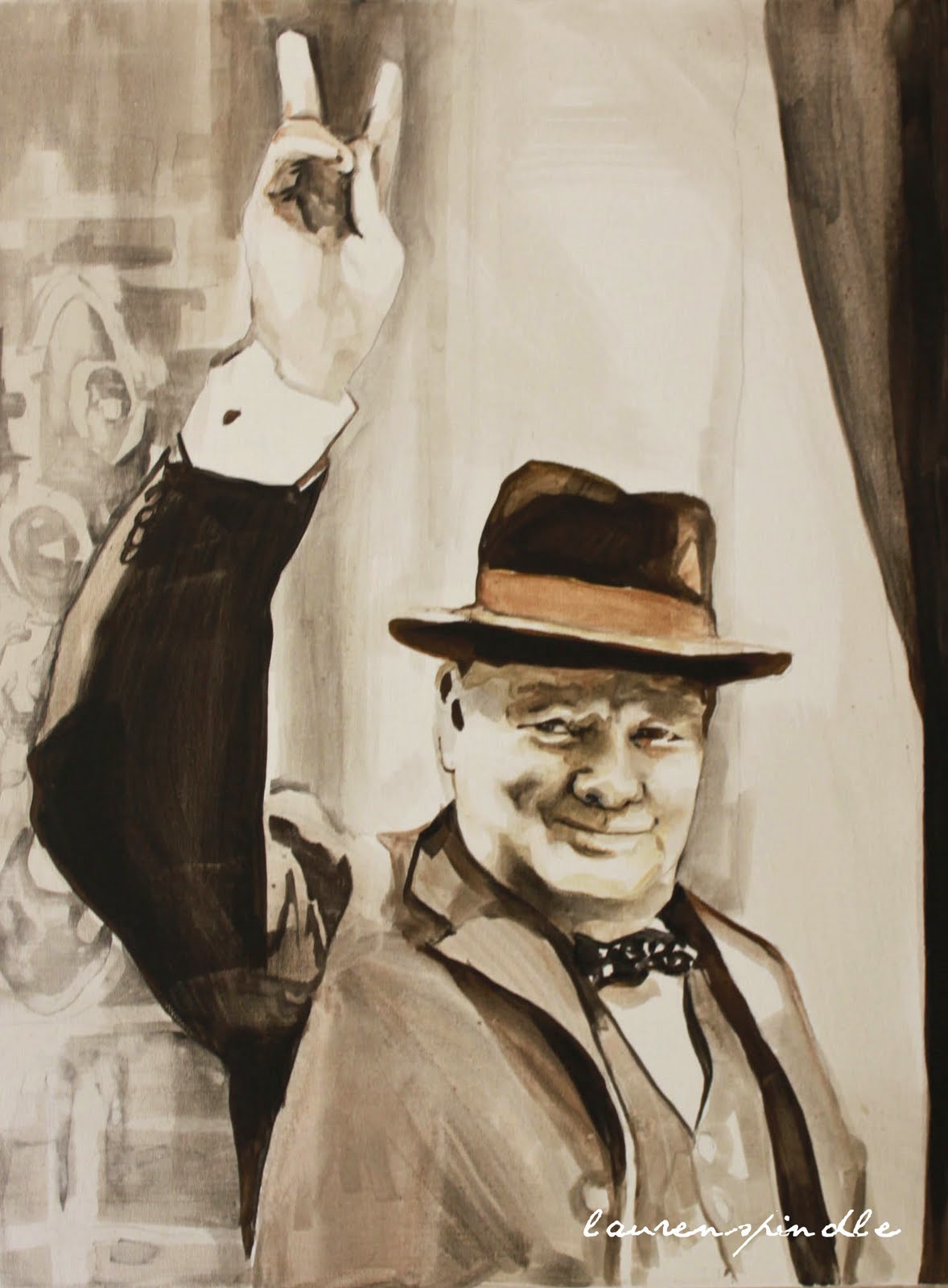 Lauren Spindle : Artist Blog: Winston Churchill