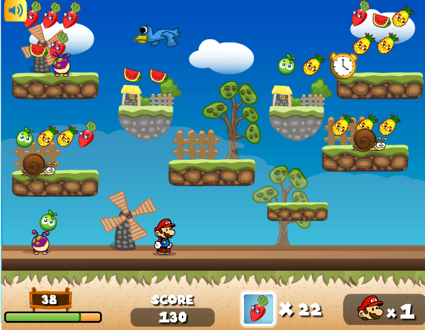 Mario Fruits | Free Online Games At Just Addicting Games