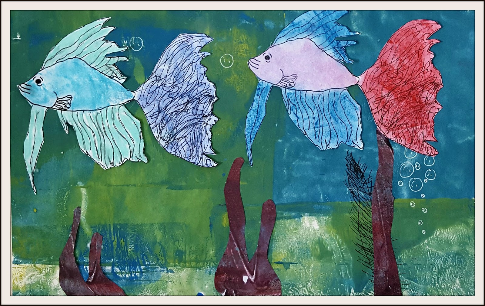 MaryMaking: Fish Collages