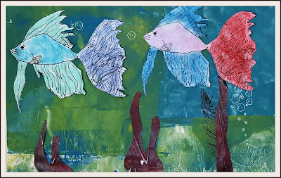 MaryMaking: Fish Collages