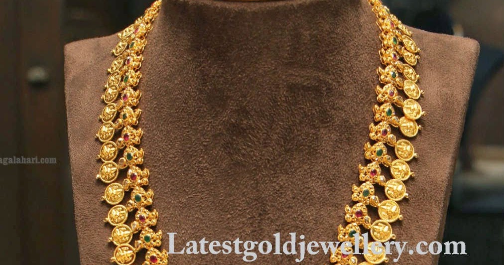 Uncut Diamond Latest Kasu Haram by Manepally Jewellers | Latest Gold ...