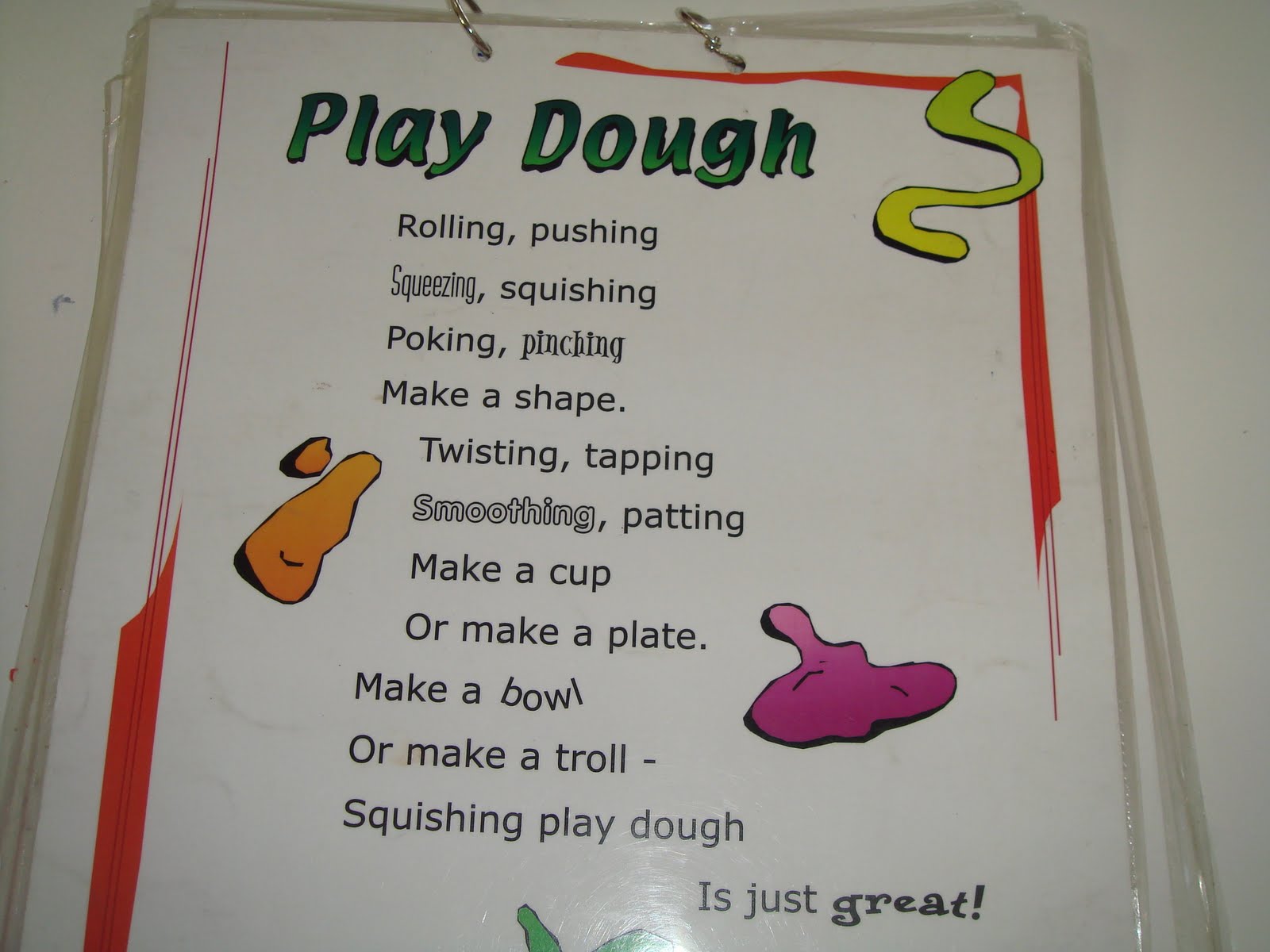 Fiona Nilson- Student Teacher: Play Dough Poem