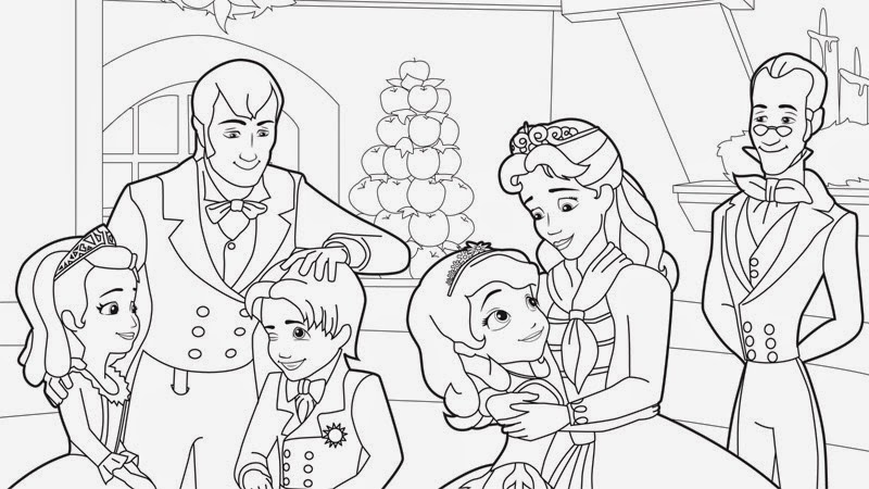 FUN & LEARN : Free worksheets for kid: ภาพระบายสี โซเฟีย เดอะ เฟิร์ส ...