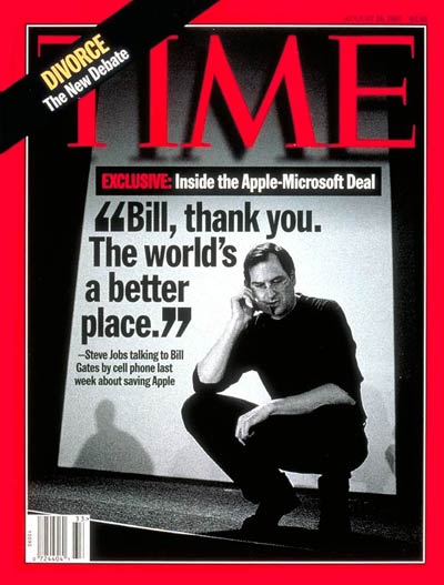 Fábio: Capas da Revista Time com Steve Jobs