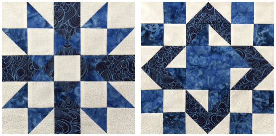 Hand Made Karma: Providence Quilt Block - Blue & White Sampler