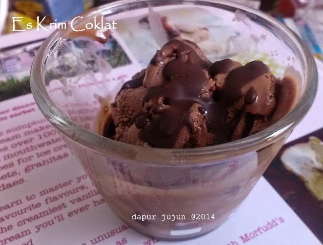 dapur jujun: Es krim coklat