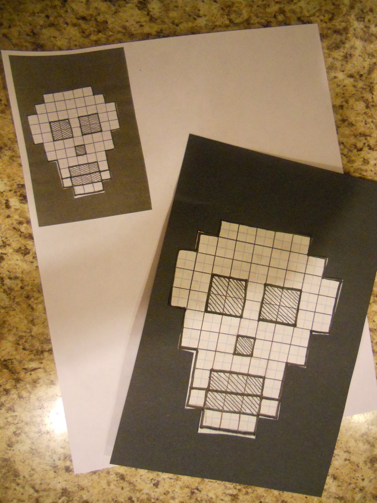 Create Art With Mrs. P!: Paper Mosaic Skull