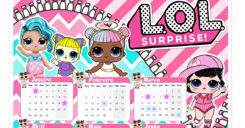 Calendário Lol Surprise