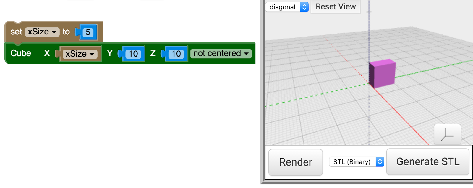 Maker Club Blockscad 101 Making 3d Models With Code Blocks