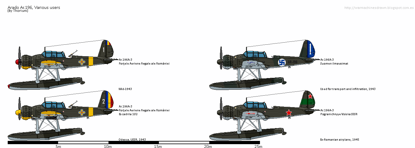 War Machines Drawn: Arado Ar.196 - Foreign Users, part one