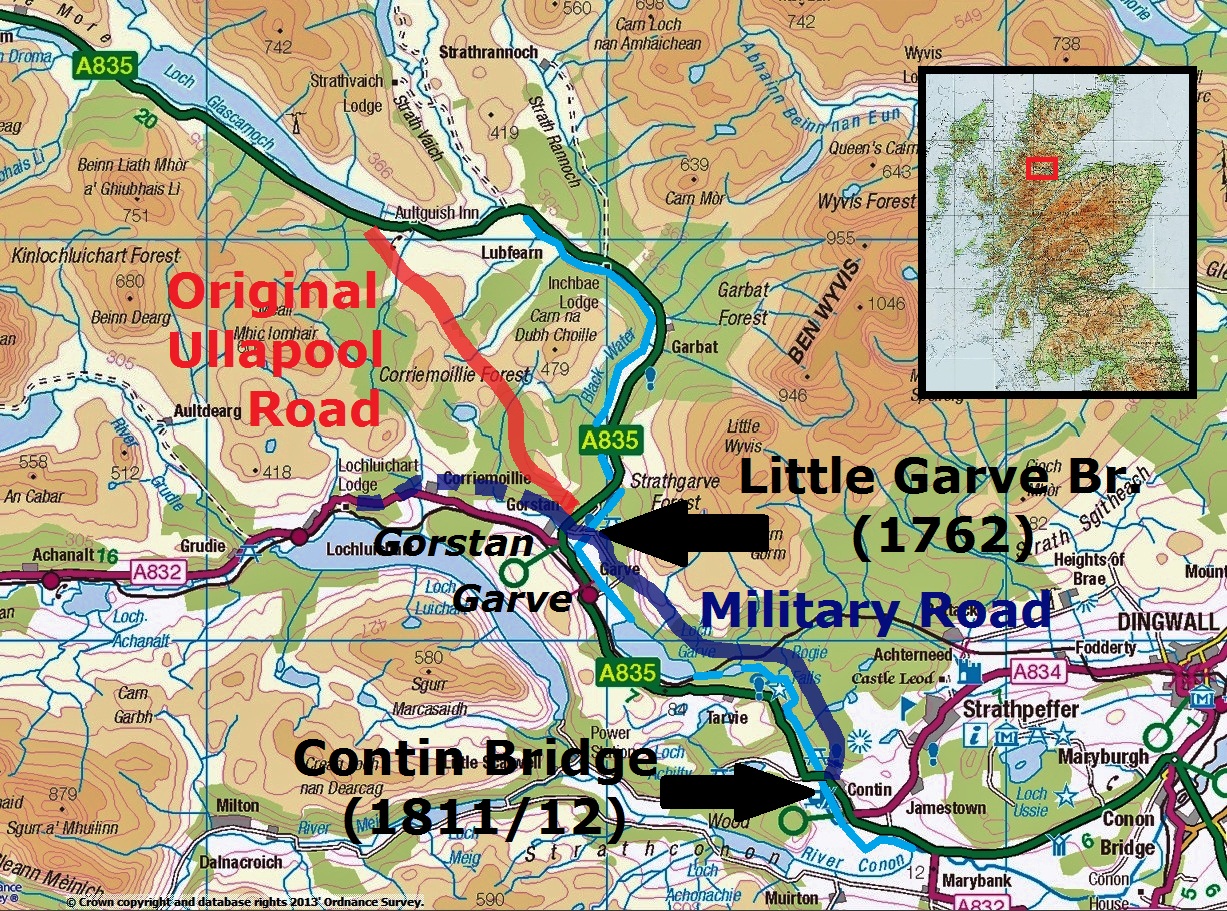 except the Kyles and Western Isles: Little Garve Bridge (Wade ...