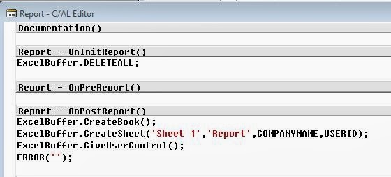 NAV 2013 & R2 - Export to Excel Report NAV 2013 & R2 - Export to Excel Report