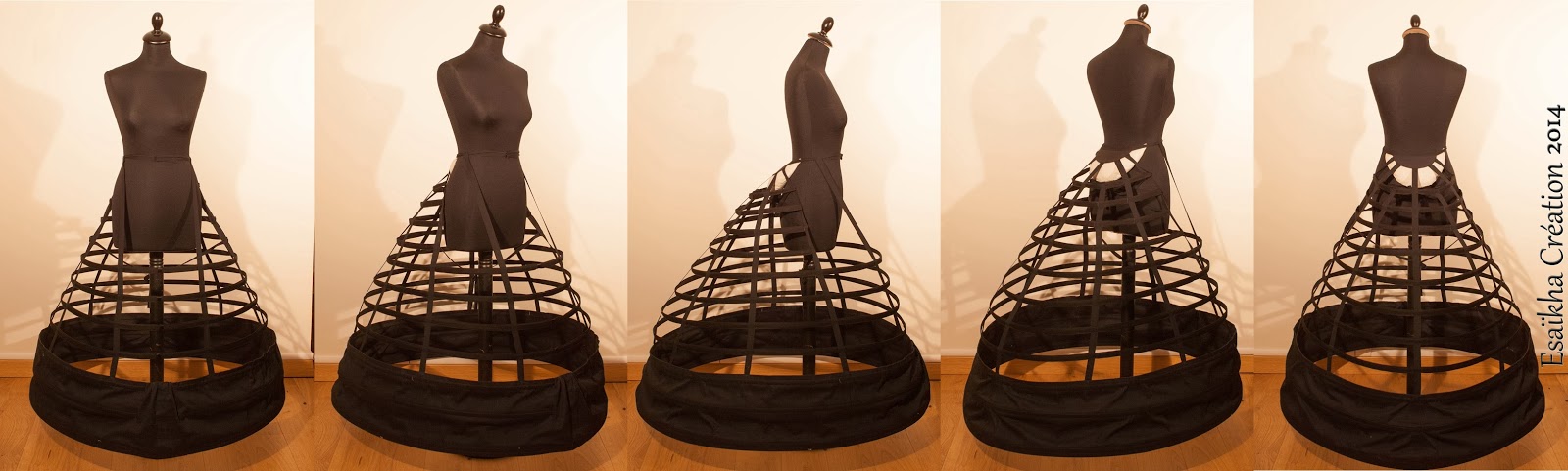 L'Atelier d'Esaïkha Création: XIXe : Robe à crinoline elliptique ...