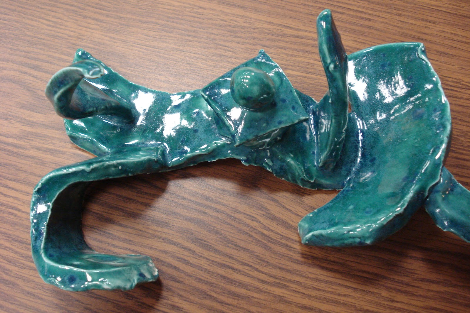 the creARTtivity spot: 4th Grade Abstract Clay Sculptures