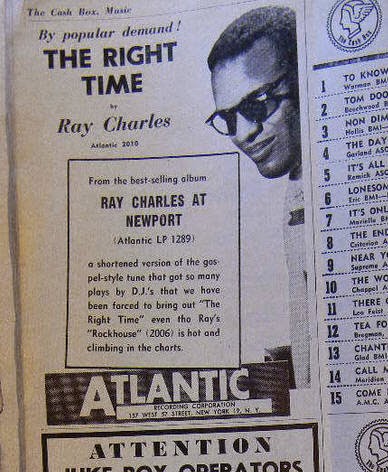 Ray Charles Video Museum: The Right Time (Night Time Is --) (With ...