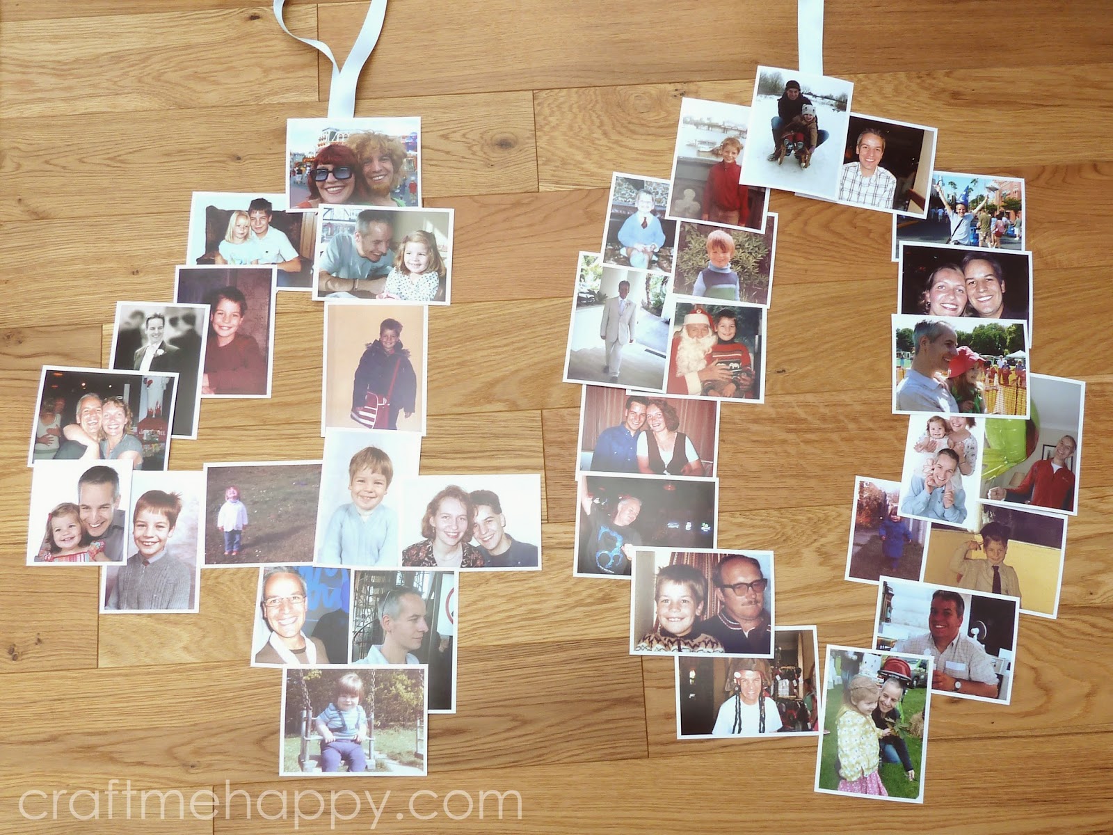 40th Birthday Photo Banner Display | Craft me Happy!: 40th Birthday ...