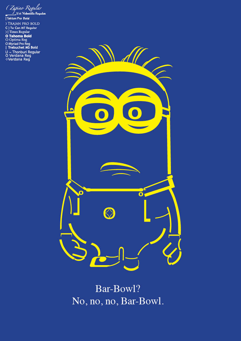 growing ideas: Typographic Minions