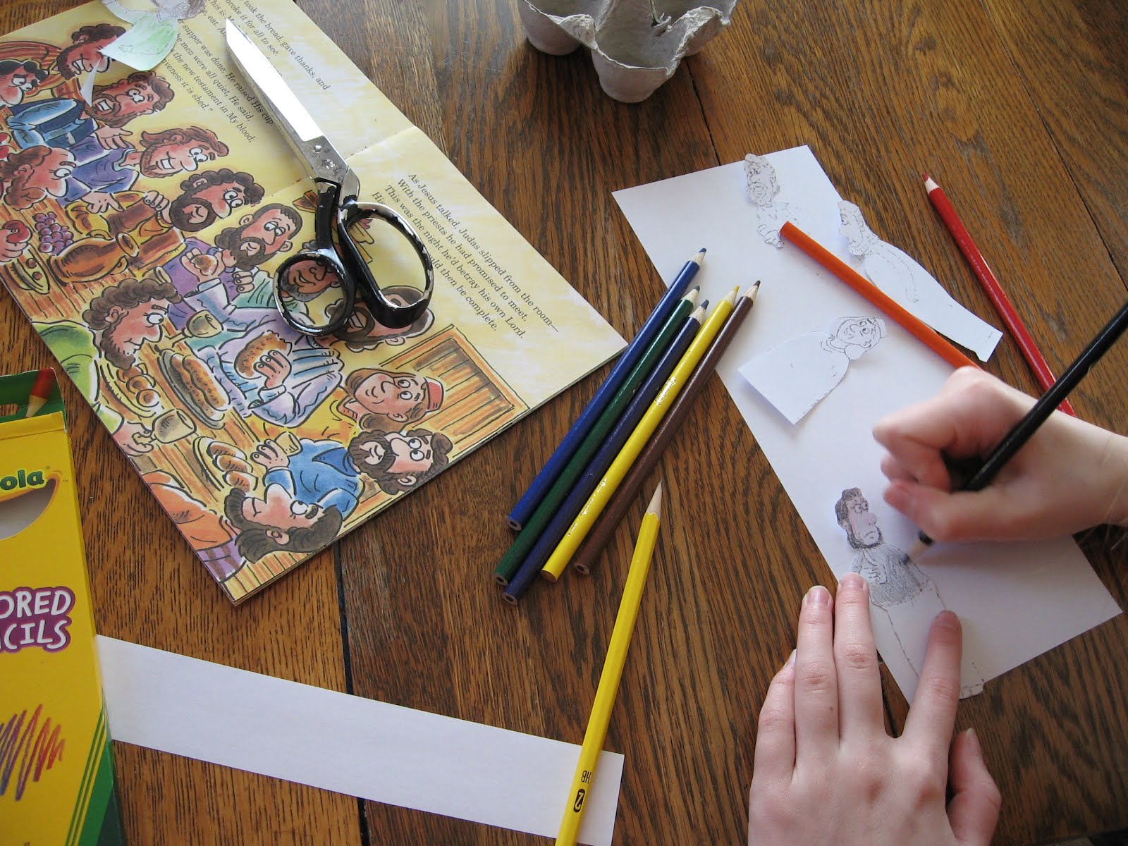 Almost Unschoolers: The Very First Lord's Supper - Book and Craft