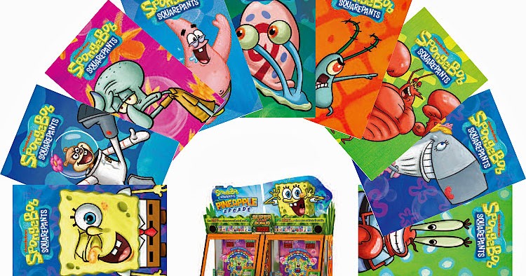 NickALive!: Andamiro Adds 2nd Set Of SpongeBob Trading/Redemption Cards ...