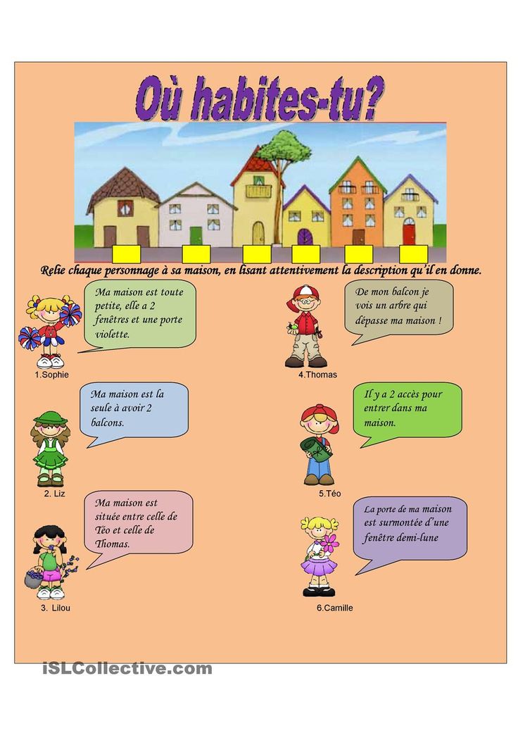 LA PROF DE FLE: Pour apprendre à décrire une maison