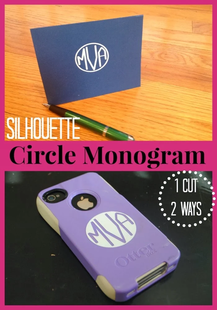 Silhouette Circle Monogram Tutorial {Free Font} - Silhouette School