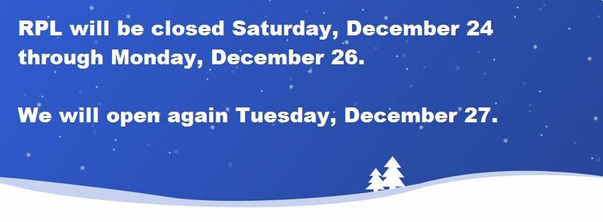 Library Closings Rogers Public Library