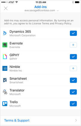 Microsoft Announced Update Outlook Mobile With New Add-ins | GSM Click