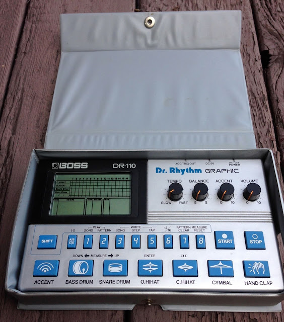 MATRIXSYNTH: Boss DR-110 Dr. Rhythm Graphic Drum Machine with Original Case