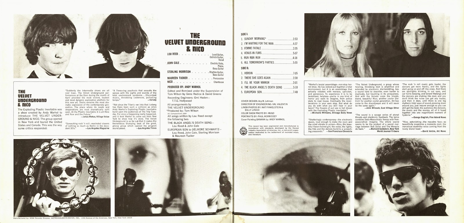 1967 The Velvet Underground & Nico - The Velvet Underground & Nico ...