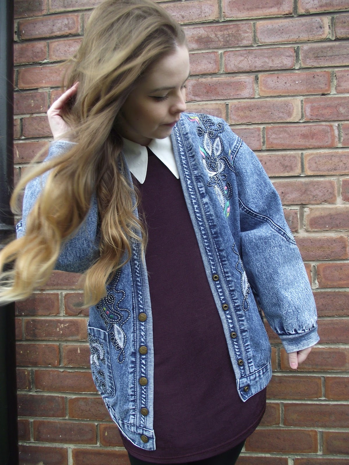 OOTD; Vintage Denim Jacket | BIRD BLOOM