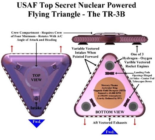 Charles Frith - Punk Planning: TR-3B - Black Ops Triangular Aircraft