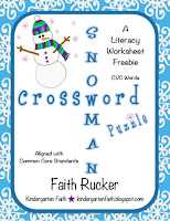 Classroom Freebies Too: Snowman Crossword Puzzle