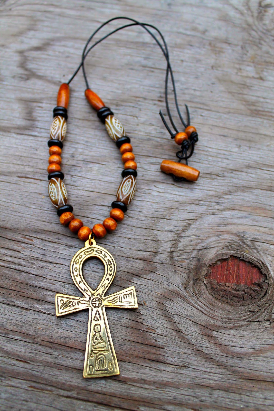 Mens Ankh Necklaces | Tribal African Jewelry for Men