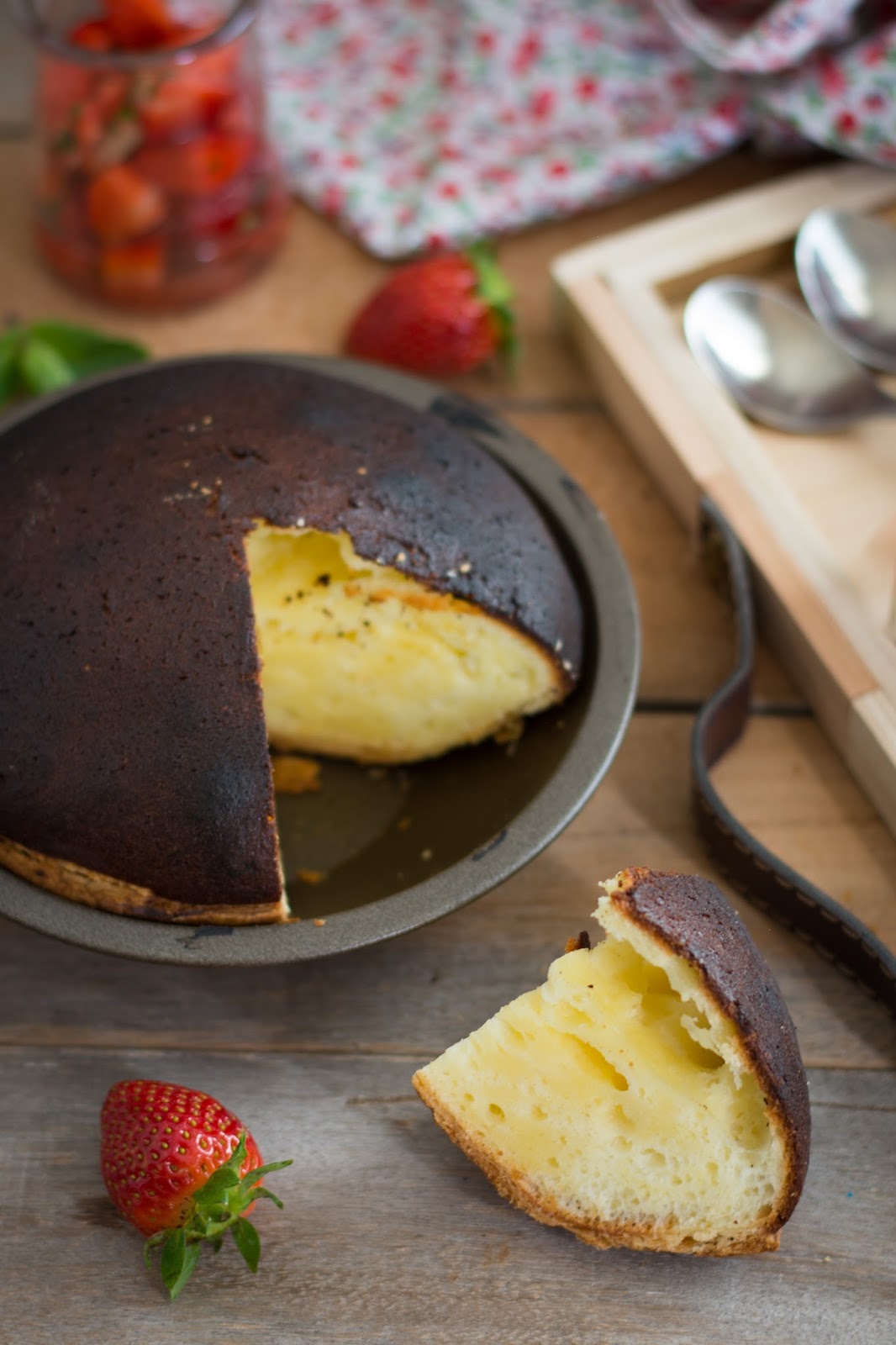 Chic, Chic, Chocolat: Tourteau fromager avec quelques fraises, juste ...