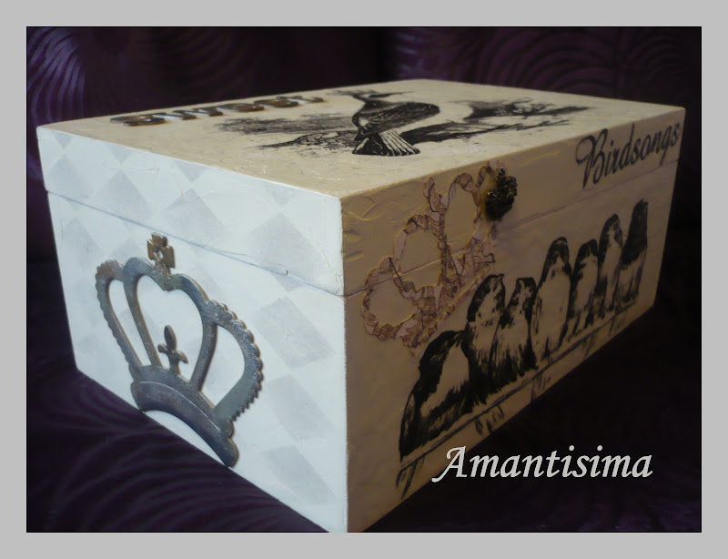 El jardin de mis flores AMANTISIMA: Caja "pájaros" Mi primer transfer