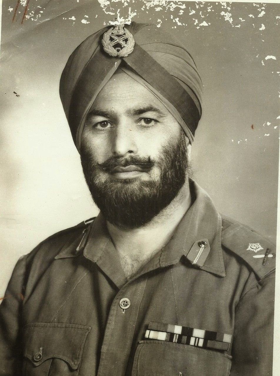 Portrait of a Sikh Military Officer - Date Unknown - Old Indian Photos