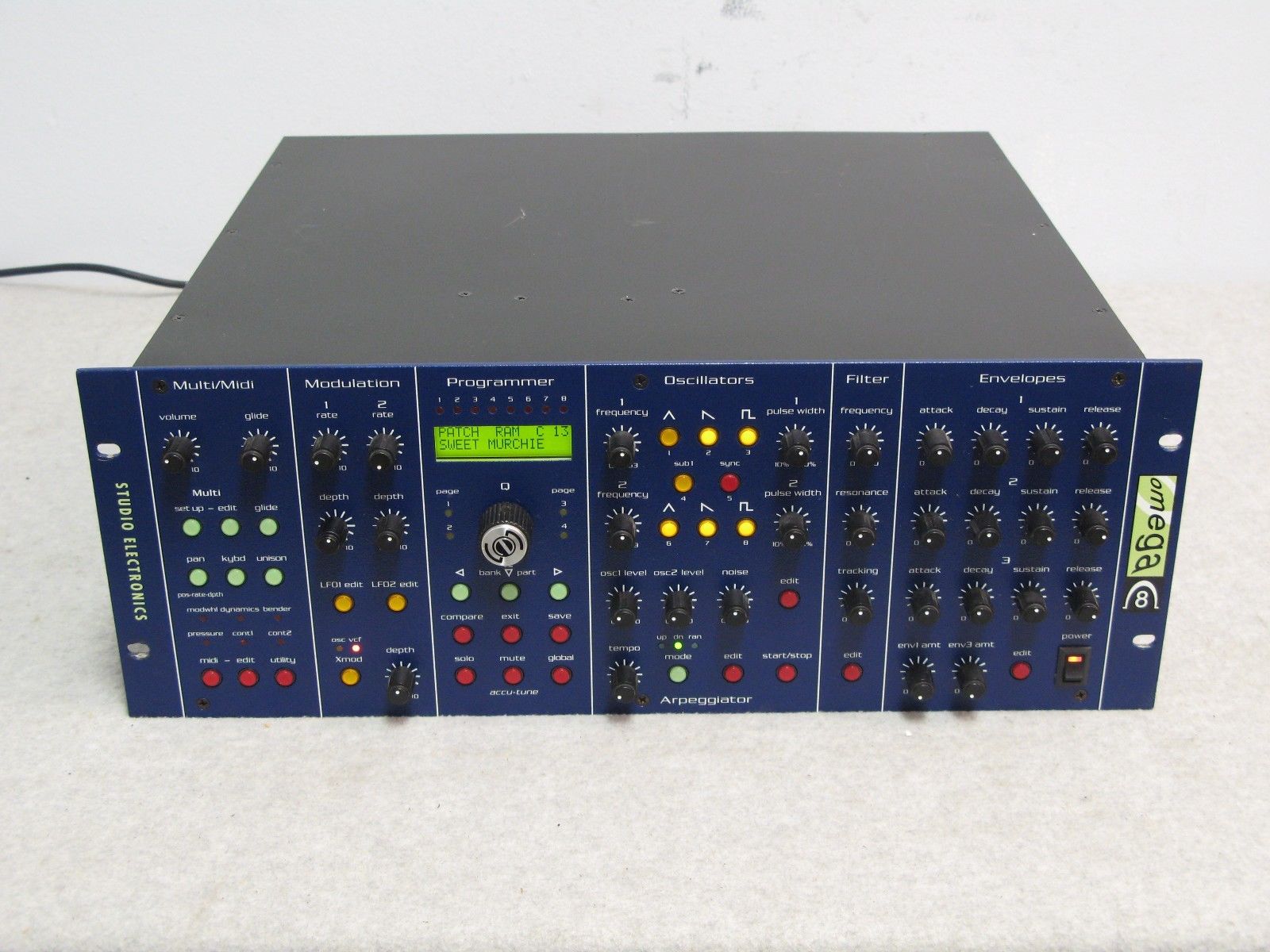 MATRIXSYNTH: Studio Electronics Omega 8, Eight Voice Analog Synthesizer ...