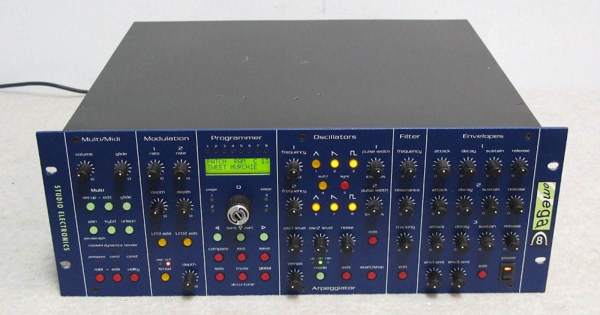 MATRIXSYNTH: Studio Electronics Omega 8, Eight Voice Analog Synthesizer ...