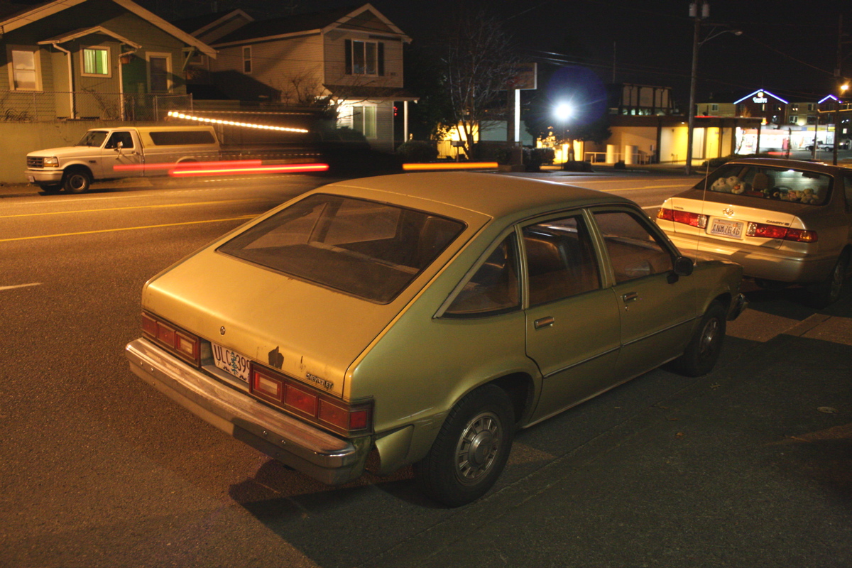 OLD PARKED CARS.: 1981 Chevrolet Citation Hatchback.