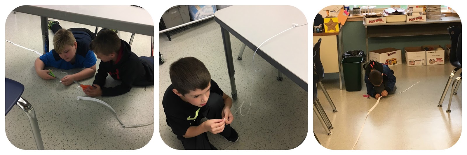 Ms. Nasser's Art Studio: Longest Paper Line Challenge