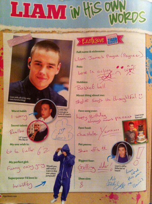 One Direction Girls ♥: Scans de la revista Tiger Beat.