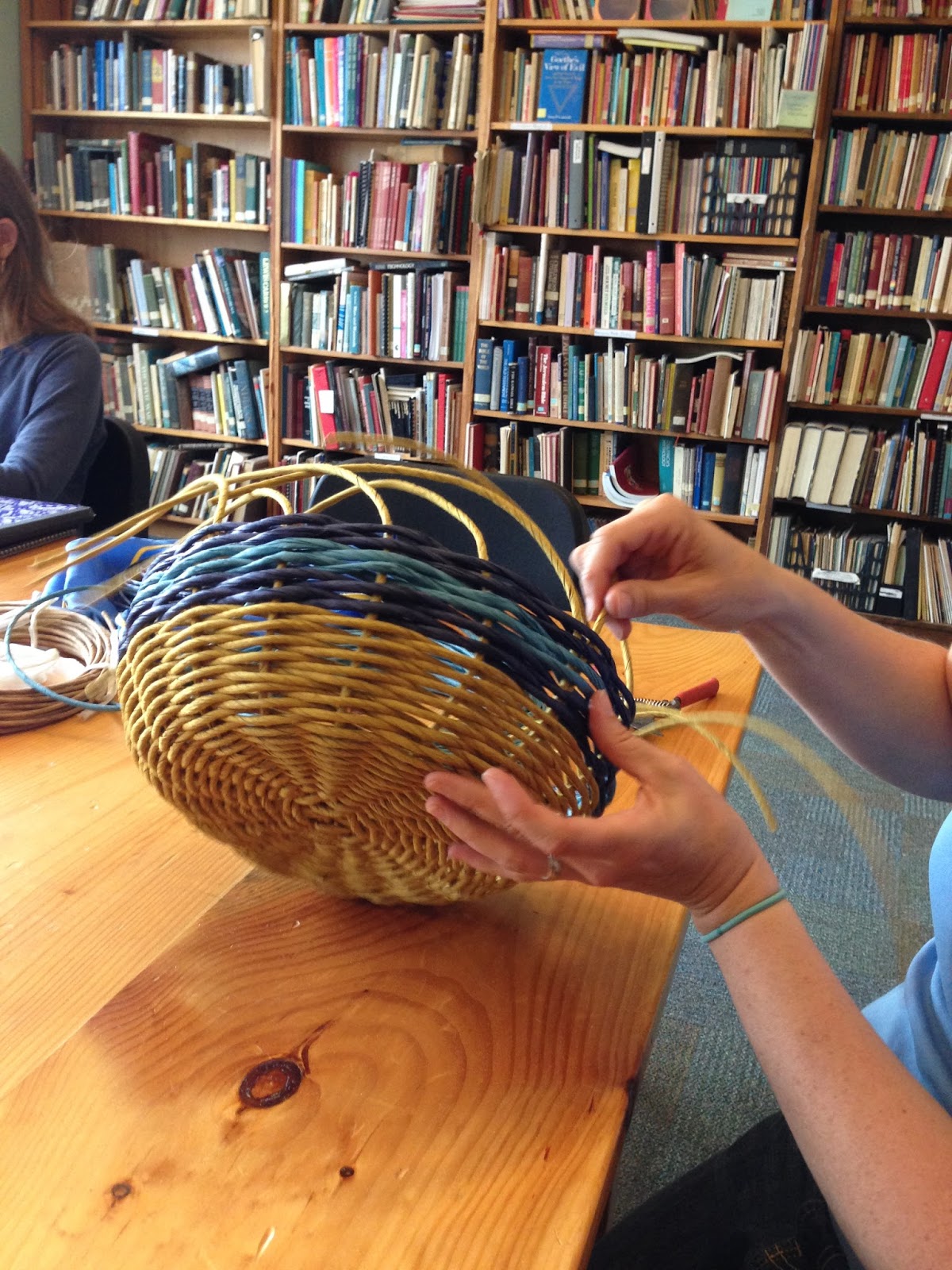 Hartsbrook Community Crafting: Fiber-rush baskets