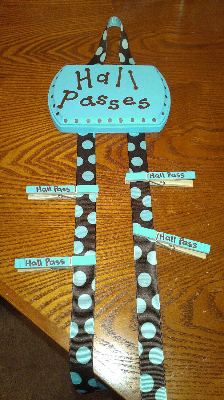 Apples to Applique: Custom Hall Passes