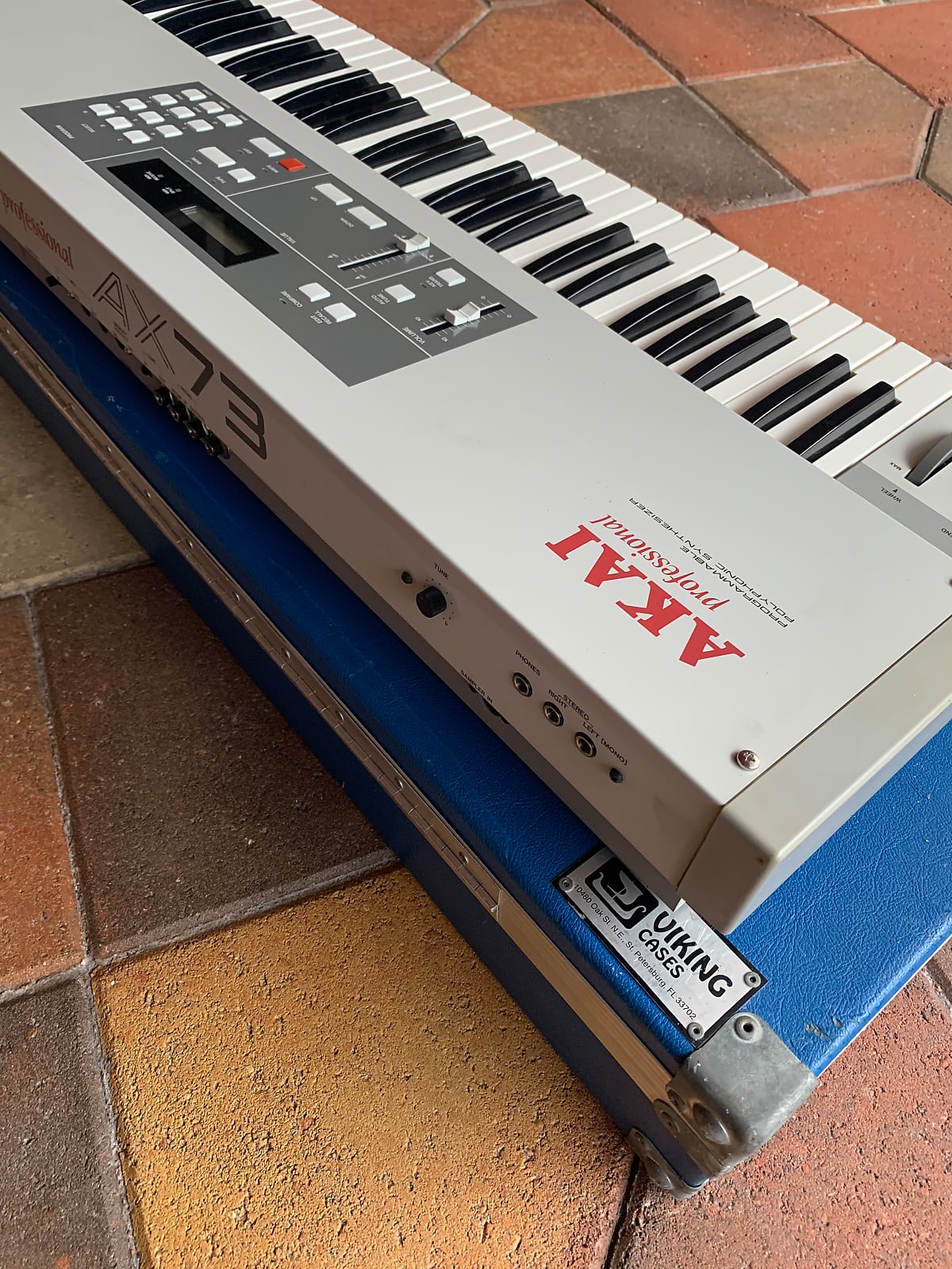 MATRIXSYNTH: Akai AX 73 1980s Synthesizer w/ Road Case & Parameter Sheet