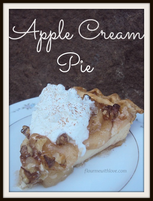 Apple Cream Pie with Walnuts Recipe | Flour Me With Love